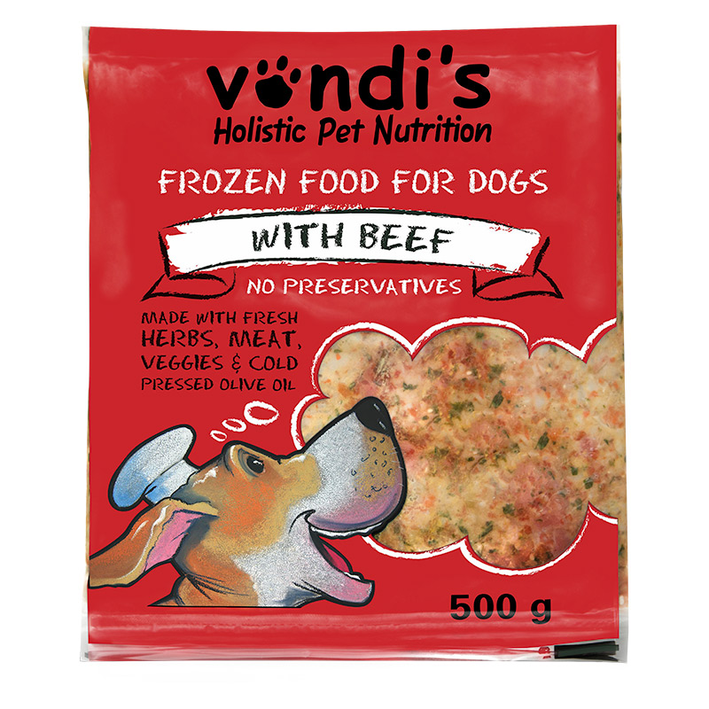 Vondi's Natural Beef & Tripe Healthy Home Cooked Dog Food